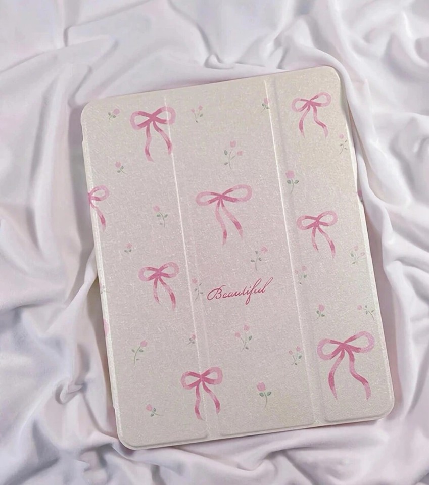 1pc Pretty Pink Flower & Bowknot Double-Sided Printed Acrylic Crystal ...