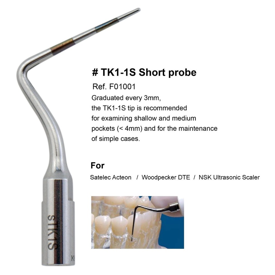 For Acteon Piezo Tips H3 10Z #1 Fit Satelec Newtron P5 Dental ...