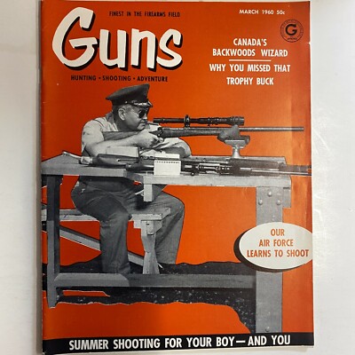 Summer Shooting Air Force Guns Vintage Magazine March 1960 | eBay