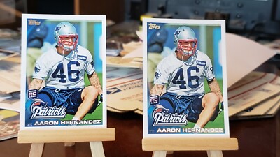 2010 Topps Football Aaron Hernandez Card #96 New England Patriots RC x ...