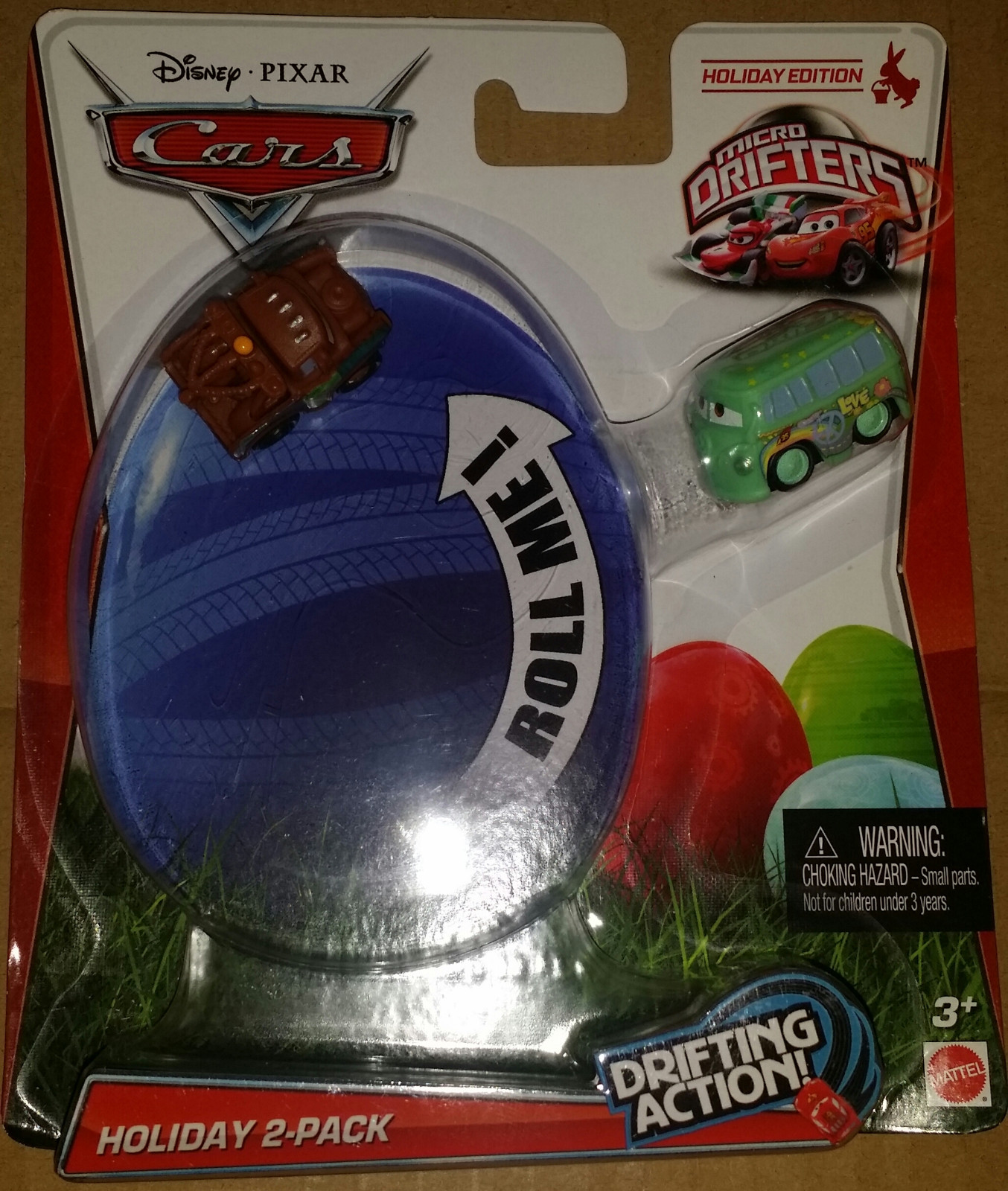 New Disney Mattel Cars MICRO DRIFTERS Holiday Edition 2 pack Mater ...