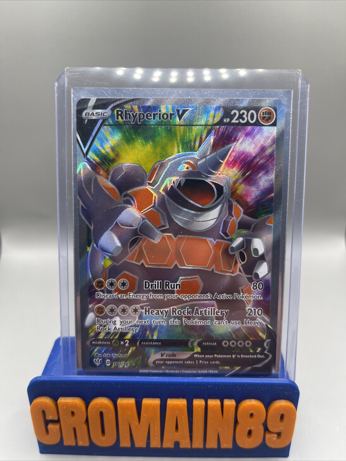 Pokemon Rhyperior V 181/189 Darkness Ablaze Full Art NM | eBay