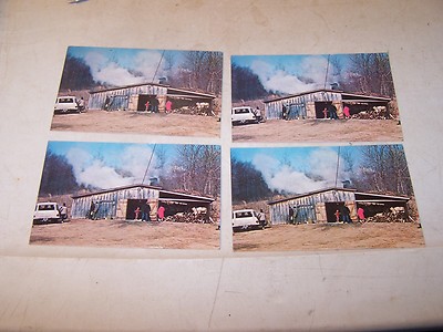 4 PARKE COUNTY INDIANA Postcards FERRIS HEATH Maple Syrup Camp TANGIER ...