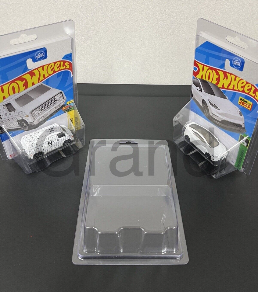 50 Protector Car Cases For Hot Wheels Matchbox Mainline Blister Display ...