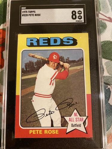 1975 TOPPS #320 CINCINNATI REDS PETE ROSE GRADED SGC 8 NM-MT | eBay
