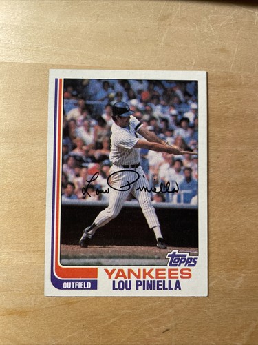1982 Topps New York Yankees Baseball Card #538 Lou Piniella 0551T | eBay