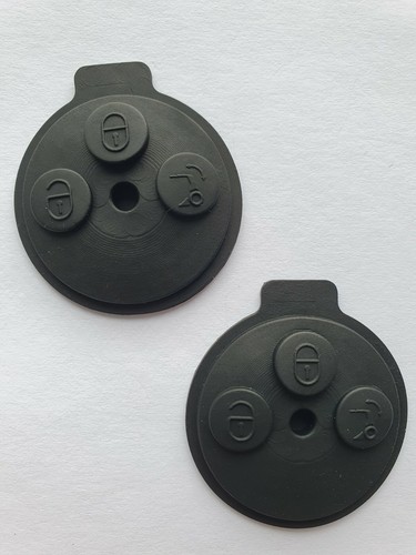 1x Mercedes Smart Car For four Fortwo City Rubber Key Pad 3 Button ...