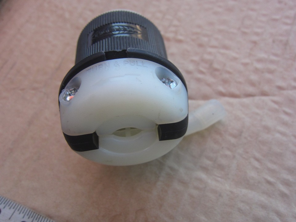 Hubbell HBL 2321 20A 250V Twist-Lock Plug L6-20P, Used | eBay