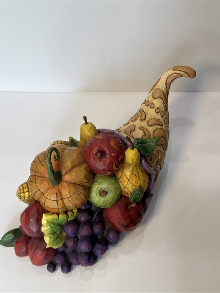 Jim Shore Cornucopia Horn of Plenty Figurine 2007 Fall Harvest ...