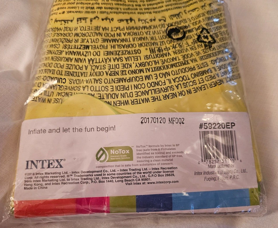 New 2016 INTEX Animal FROG Split Ring INFLATABLE Childs' Swimming Pool ...