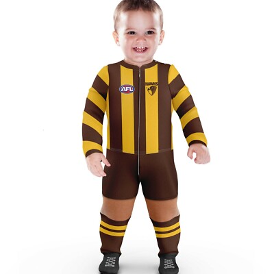 AFL Footy Suit Body Suit - Hawthorn Hawks - Baby Infant Toddler | eBay ...