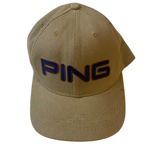 Ping VINTAGE 90’s Hat Strap Back Golf Cap Made In USA Mr. Ping Man Logo ...