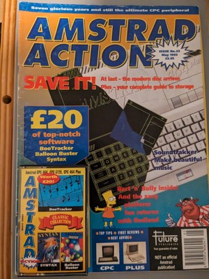 Amstrad Action - May 1993 (No. 92), including Covertape! | eBay
