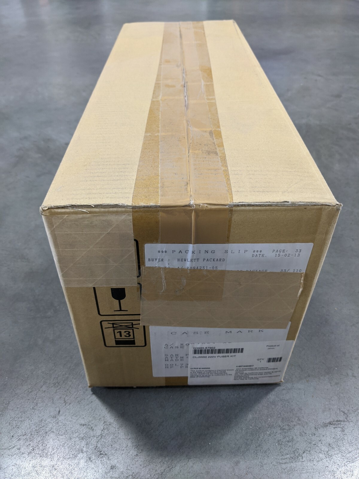 *NEW* Genuine HP Q3985A 220V Fuser Assembly Q3985-67901 Color LaserJet ...