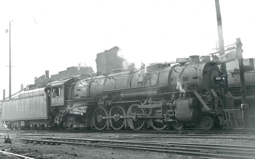 LL960 RP 1948/60s MOPAC MISSOURI PACIFIC RAILROAD ENGINE #5335 ST LOUIS ...