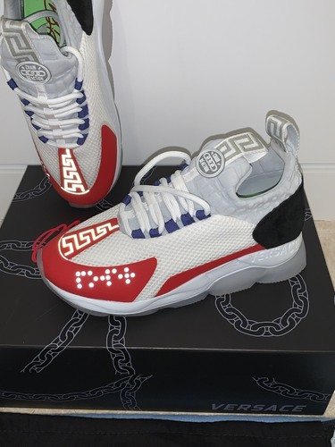 New NIB $795 VERSACE Cross Chainer Mens Trainers Sneakers - Sz 6.5 US ...