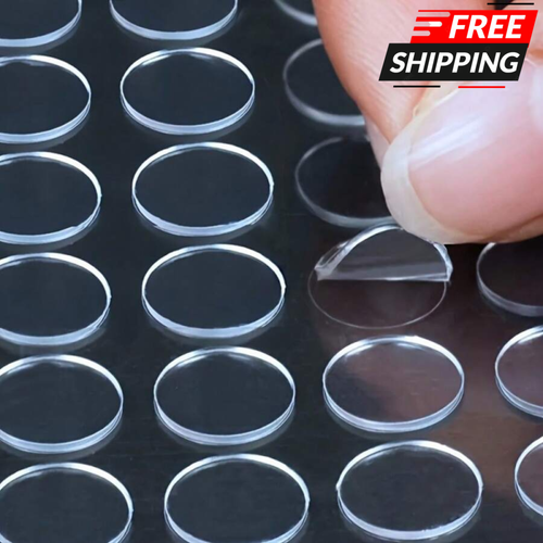 100X Double-Sided Nano Self Adhesive Sticky Tack Gel Dots Removable ...