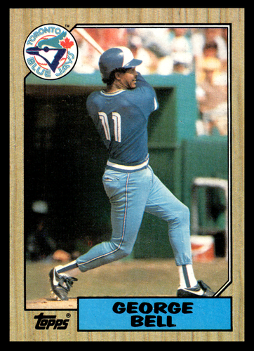 1987 Topps George Bell #681 Toronto Blue Jays MLB Baseball | eBay