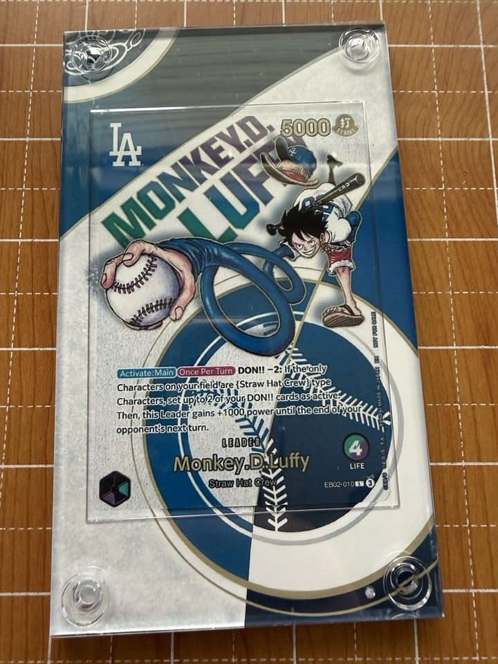 LA Dodgers - One Piece - Monkey D Luffy EB02-010 Leader - Extended Art ...