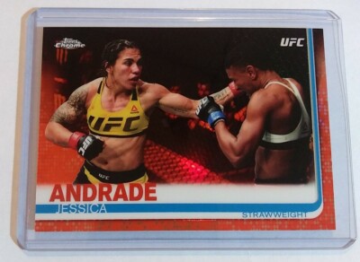2019 Topps UFC Chrome Jessica Andrade #8 Orange Refractor SSP 13/25 | eBay