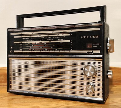 VEF-202 b READ Vintage 1971 Soviet Latvian Russian Radio Receiver USSR ...