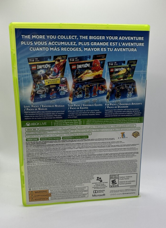 LEGO Dimensions Xbox 360 CIB AND Tested 883929450404| eBay