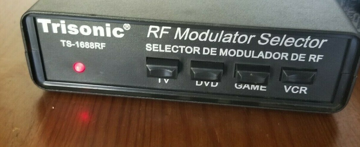 Trisonic TS-1688RF RF Modulator Selector TV/DVD/Game/VCR Converter | eBay