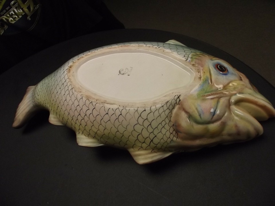 Large Italian Fish Serving Dish Tureen Signed Italy | eBay