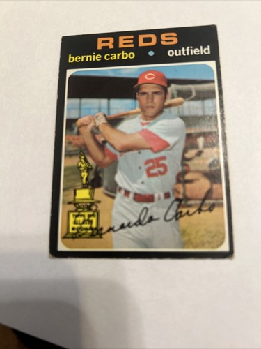 1971 Topps Rookie Cup Card #478 Bernie Carbo Cincinnati Reds VgEx Free ...