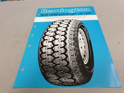 1980s REMINGTON TYRES Sales Leaflet | eBay Australia