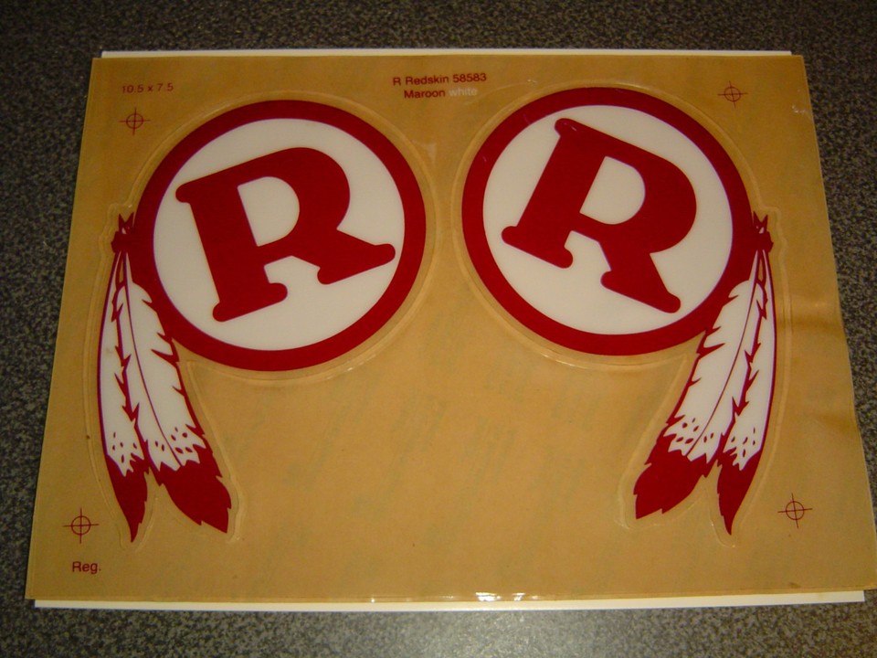 Washington REDSKINS 1970-71 Lombardi "R" Full Size Helmet Decals ...