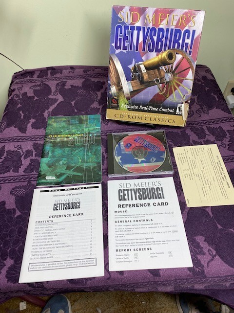Sid Meier's Gettysburg! Big Box Computer Game Fraxis Electronic Arts ...