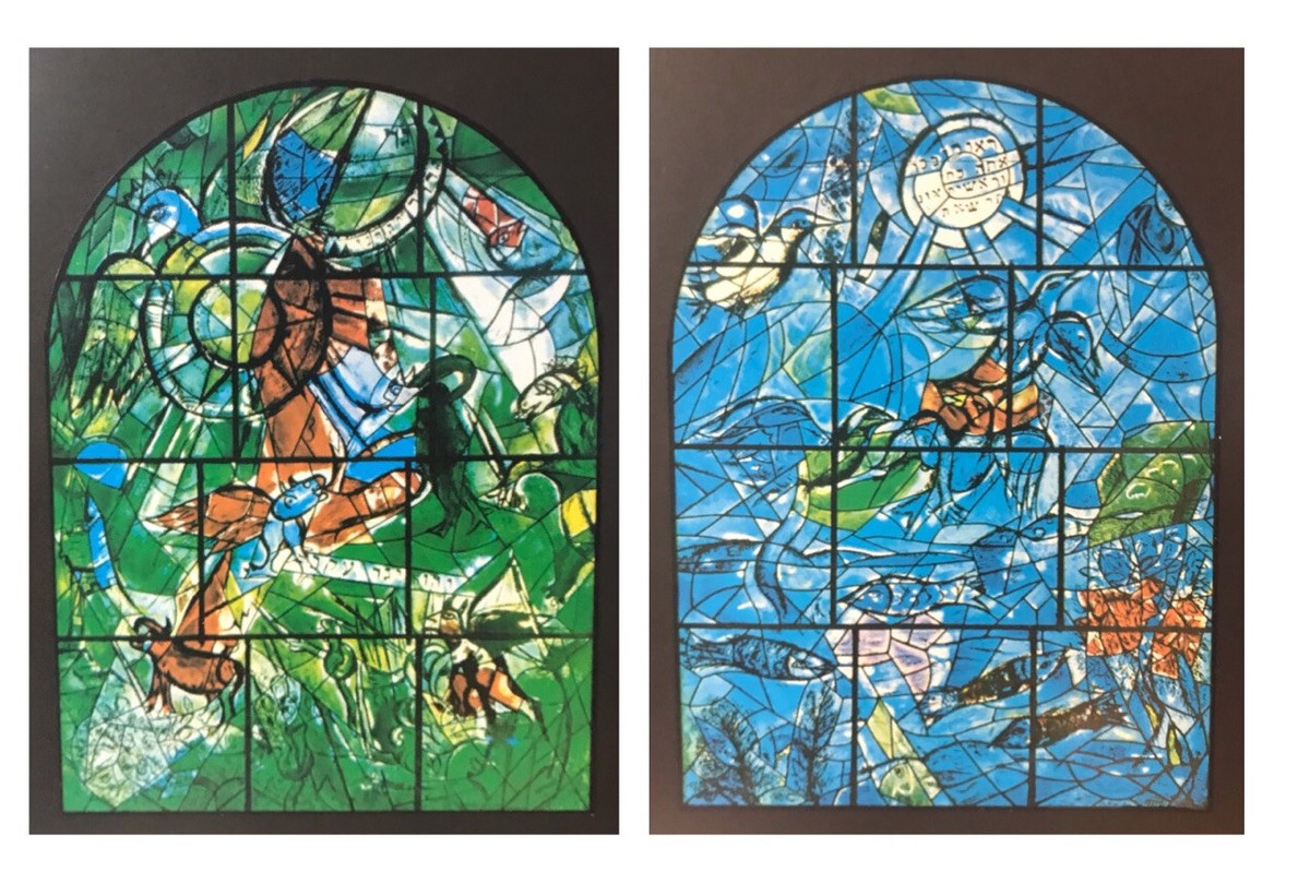 Marc Chagall Stained Glass Windows 12 Tribes
