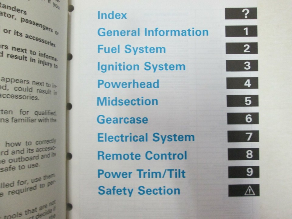 1991 Johnson Evinrude 90 Cross V Models 85 115 150 175 Service Manual ...