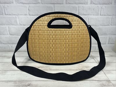 Baskets Of Cambodia Handmade Saraye Purse Travel Bag Woven Seagrass | eBay