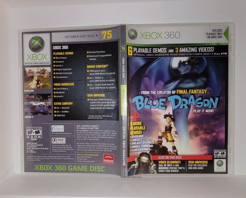 Xbox 360 Magazine, Demo Disk #75, Playable Demos, Blue Dragon | eBay