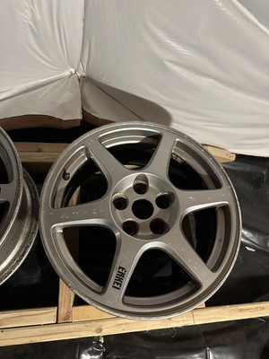 (2) 2005 Mitsubishi Evolution 8 Enkei Wheels Used Genuine 5x114.3 Bolt ...