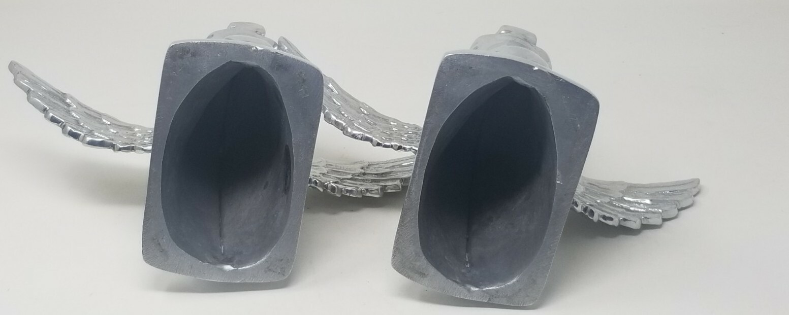 Nima Oberoi Lunares San Francisco Polished Aluminum Pegasus Bookends | eBay