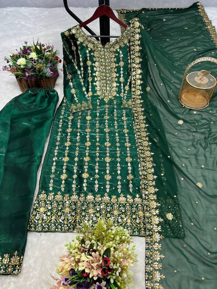 Pakistani Dress Salwar Kameez Ready To Wear Suit 3 Piece Wedding Party ...