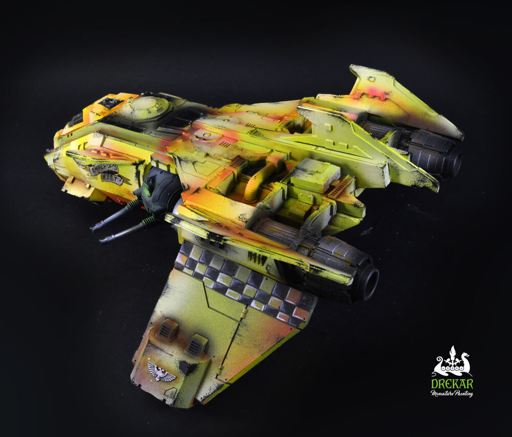 Fire Raptor Gunship Imperial Fist warhammer 40K ** COMMISSION ...