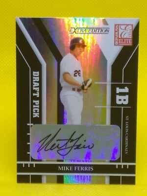 Mike Ferris 2004 Elite Extra Draft Pick AUTOGRAPH #331 STL Cardinals ...