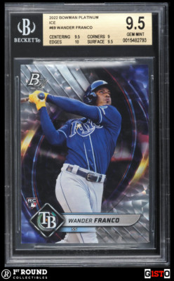 POP 1: Wander Franco (RC) BGS 9.5: 2022 Bowman Platinum Ice Gisto #69 ...