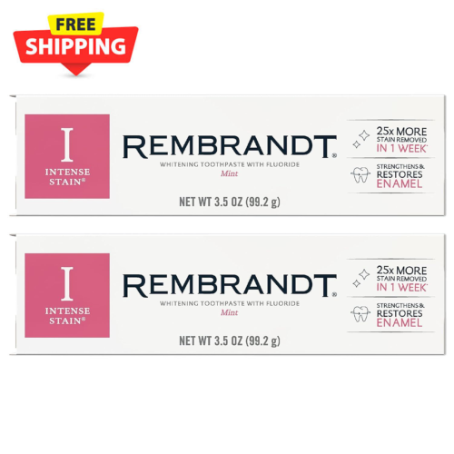 REMBRANDT Intense Stain Whitening Toothpaste with Fluoride, Removes ...