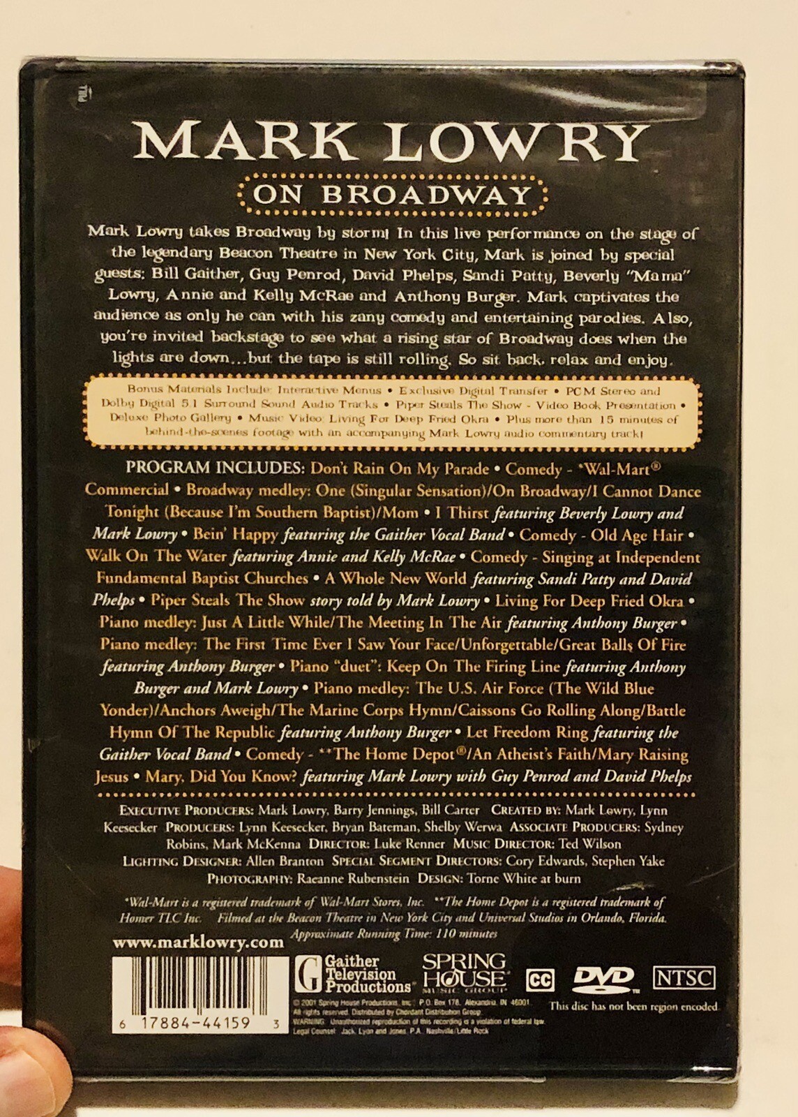 Mark+Lowry+On+Broadway+%28DVD%2C+2001%29 for sale online | eBay
