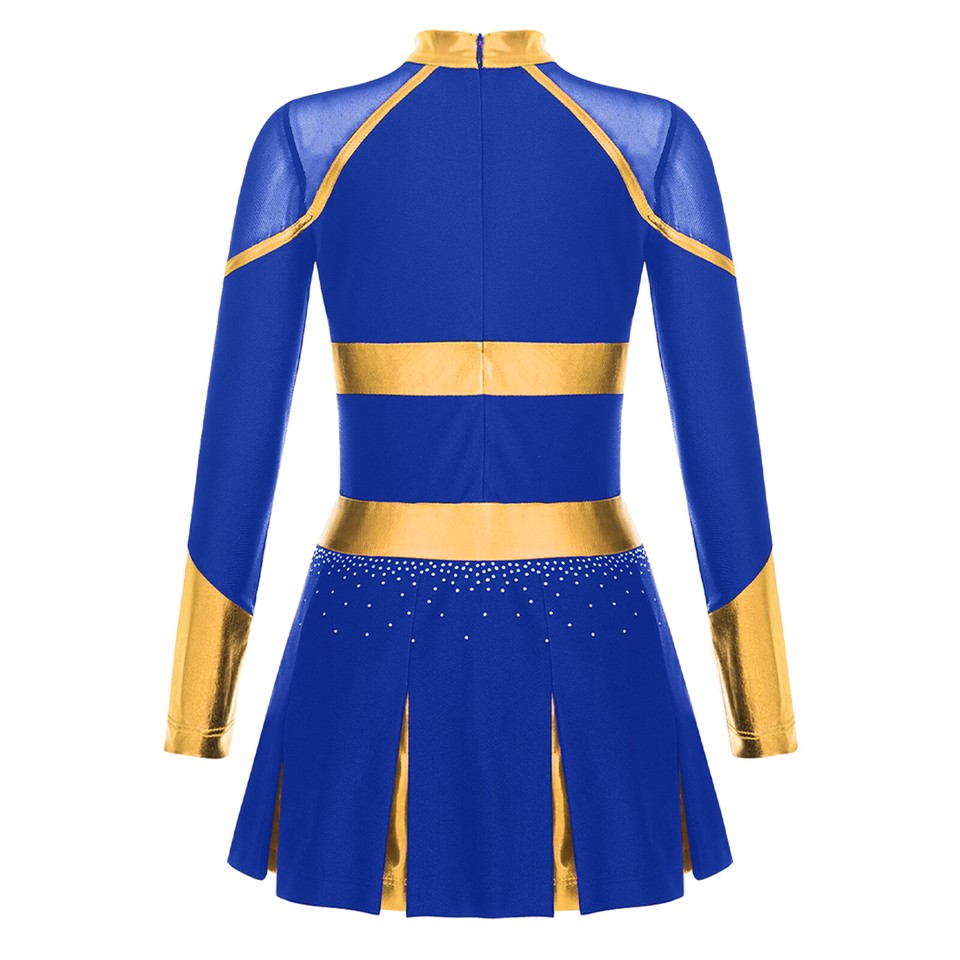AU Girls Cheerleading Uniform Dress Cheer Leader Cosplay Outfits Dress ...