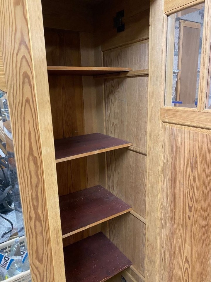 German Antique Solid Pine Wardrobe | eBay UK