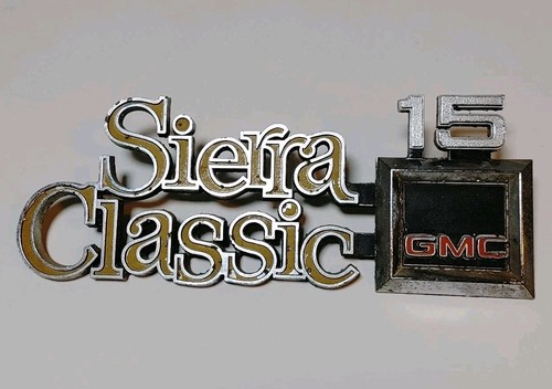 GMC Sierra Classic 15 Truck Fender Emblem 1975-1980 Vintage Fair ...