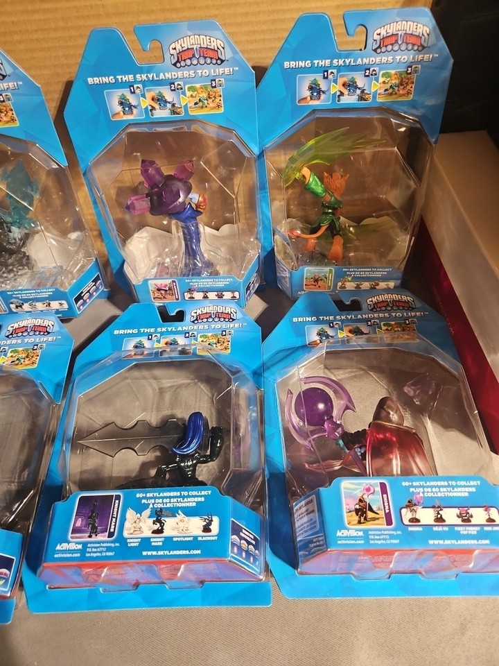 LOT 8 NEW Skylanders Trap Team MASTER KNIGHT MARE LIGHT ENIGMA SHORT CUT KABOOM | eBay