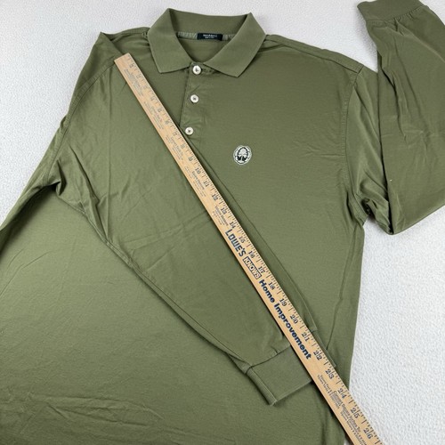 marbas polo shirt Men’s M-50 Olive Green Long Sleeve Made In Italy 100% ...