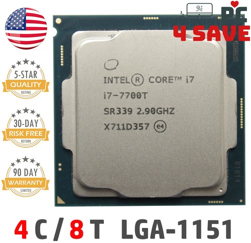 Intel 7th Gen Core i7-7700T SR339 2.90GHz (Turbo 3.80GHz) 4-Core 8M LGA ...